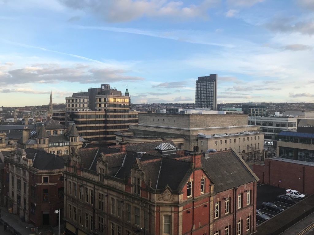 Fwd: Sheffield skyline from West Street at 4pm February 4th 2019 taken ...